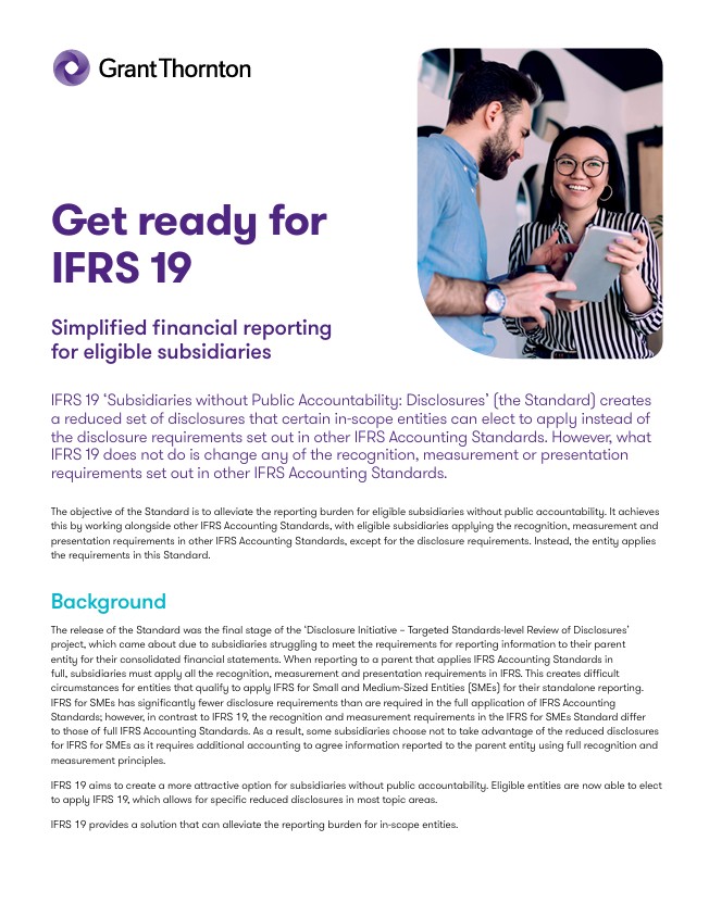 Get ready for IFRS 19: Simplified financial reporting for eligible ...