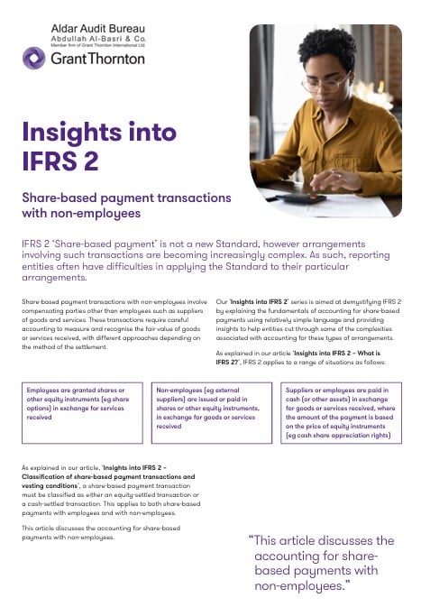 Share-based payment transactions with non-employees | Grant Thornton
